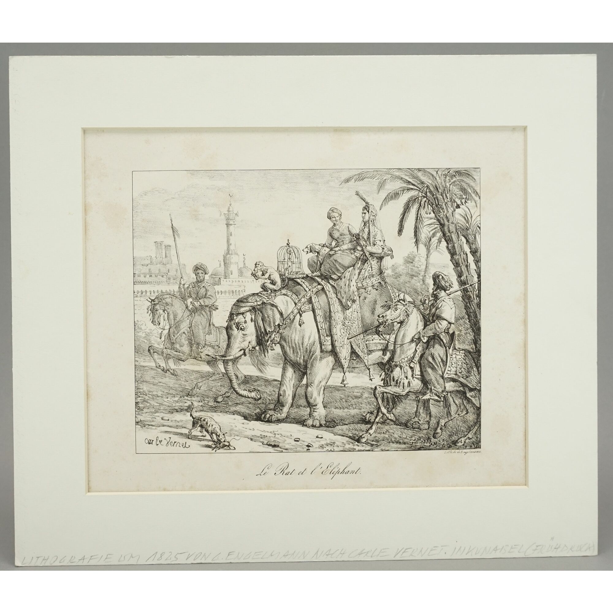 Antoine Charles Horace, gelegentl. Carle Vernet, "Le Rat et l'Eléphant ...