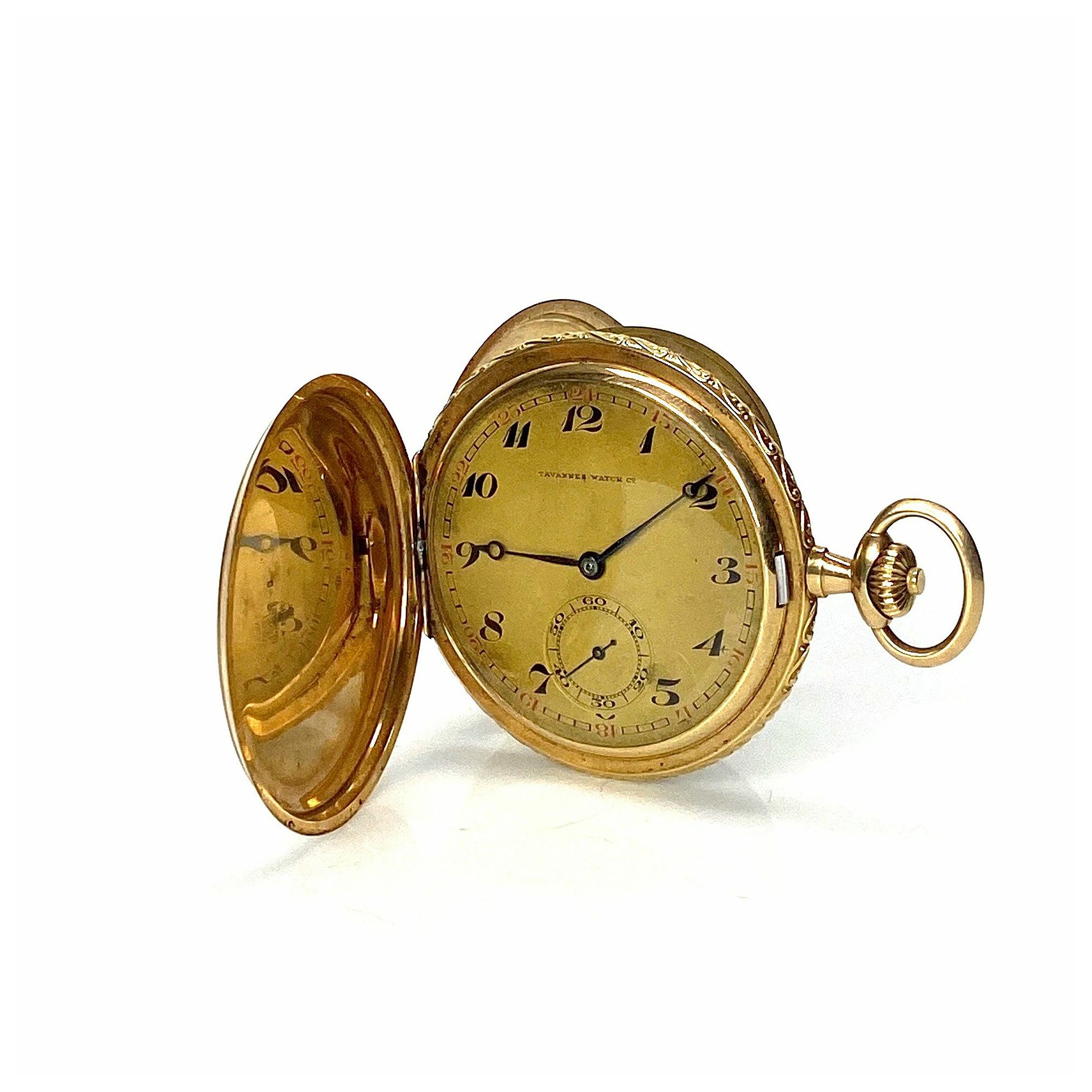 Tavannes Watch Co. goldene Savonnette / Taschenuhr, um 1920 Tavannes ...