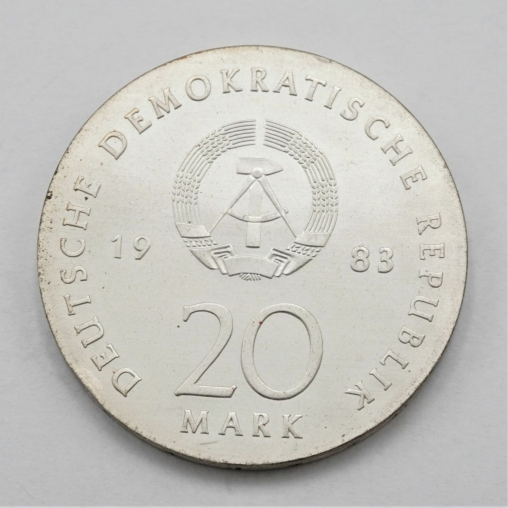 20 Mark der DDR, Martin Luther 1983 20 marks of the GDR, Martin Luther ...