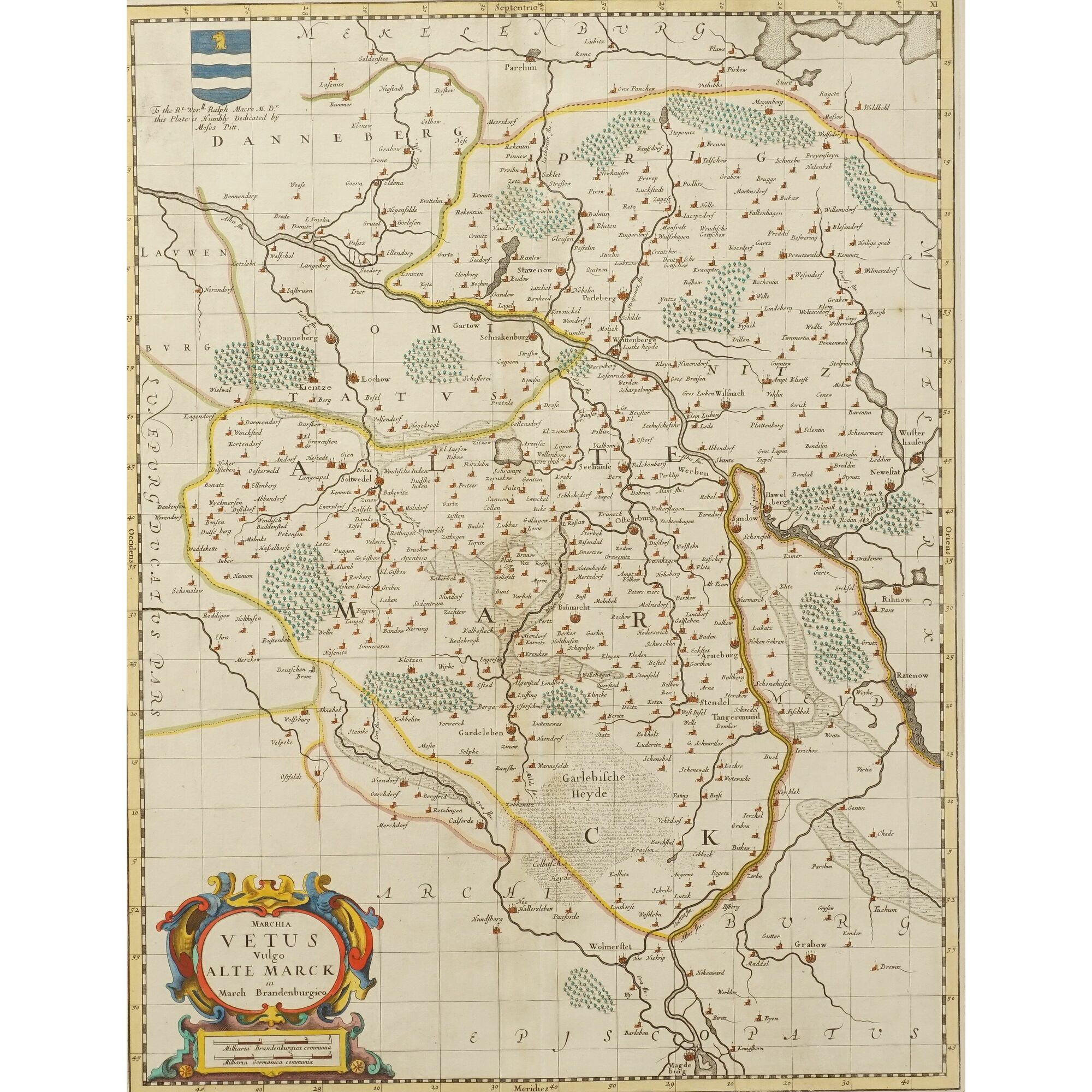 Johannes Janssonius, Karte der Altmark Johannes Janssonius (1588-1664 ...