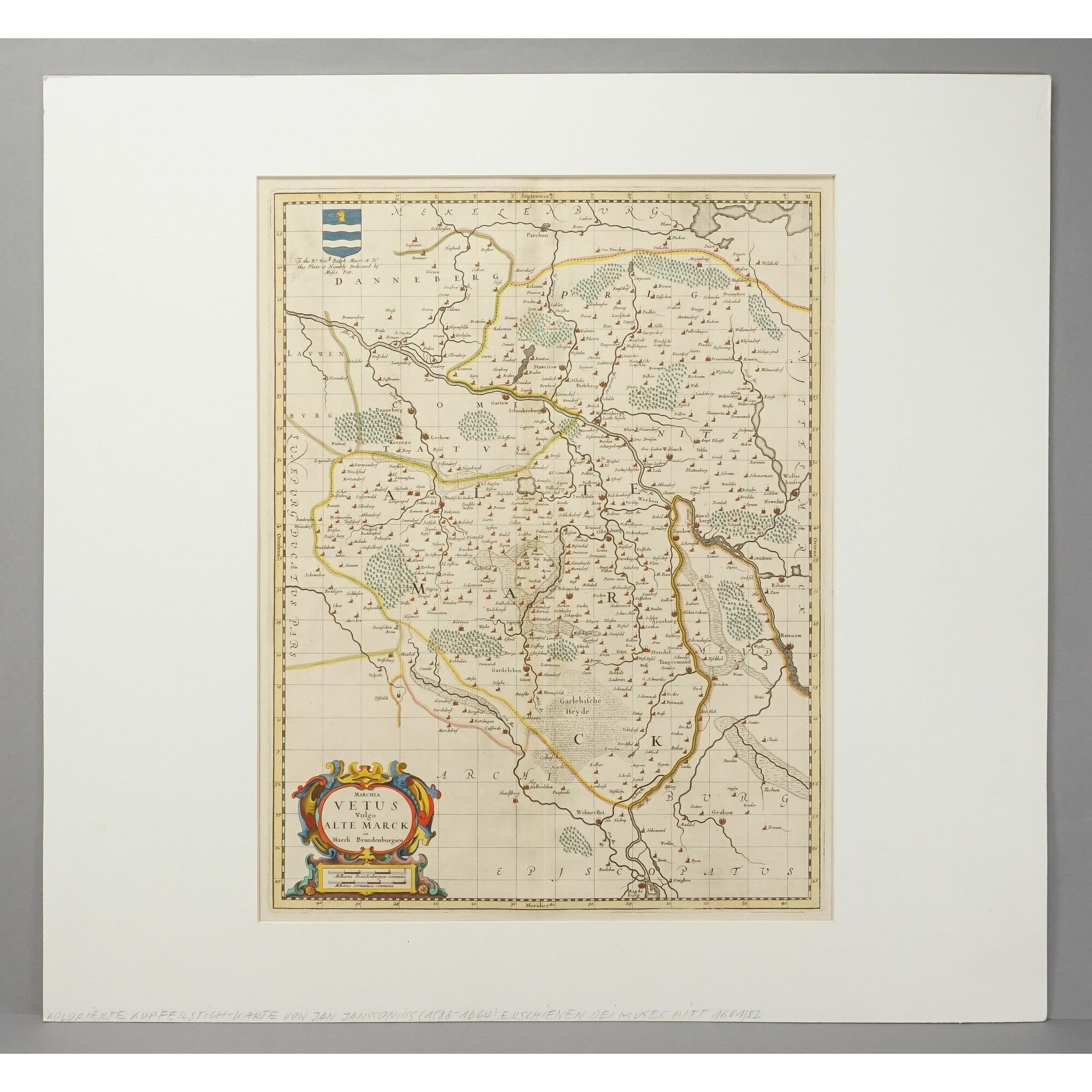 Johannes Janssonius, Karte der Altmark Johannes Janssonius (1588-1664 ...